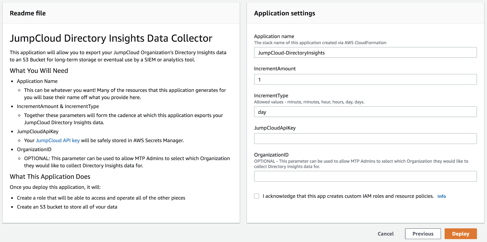AWS Architecture Collects JumpCloud Directory Insights - JumpCloud