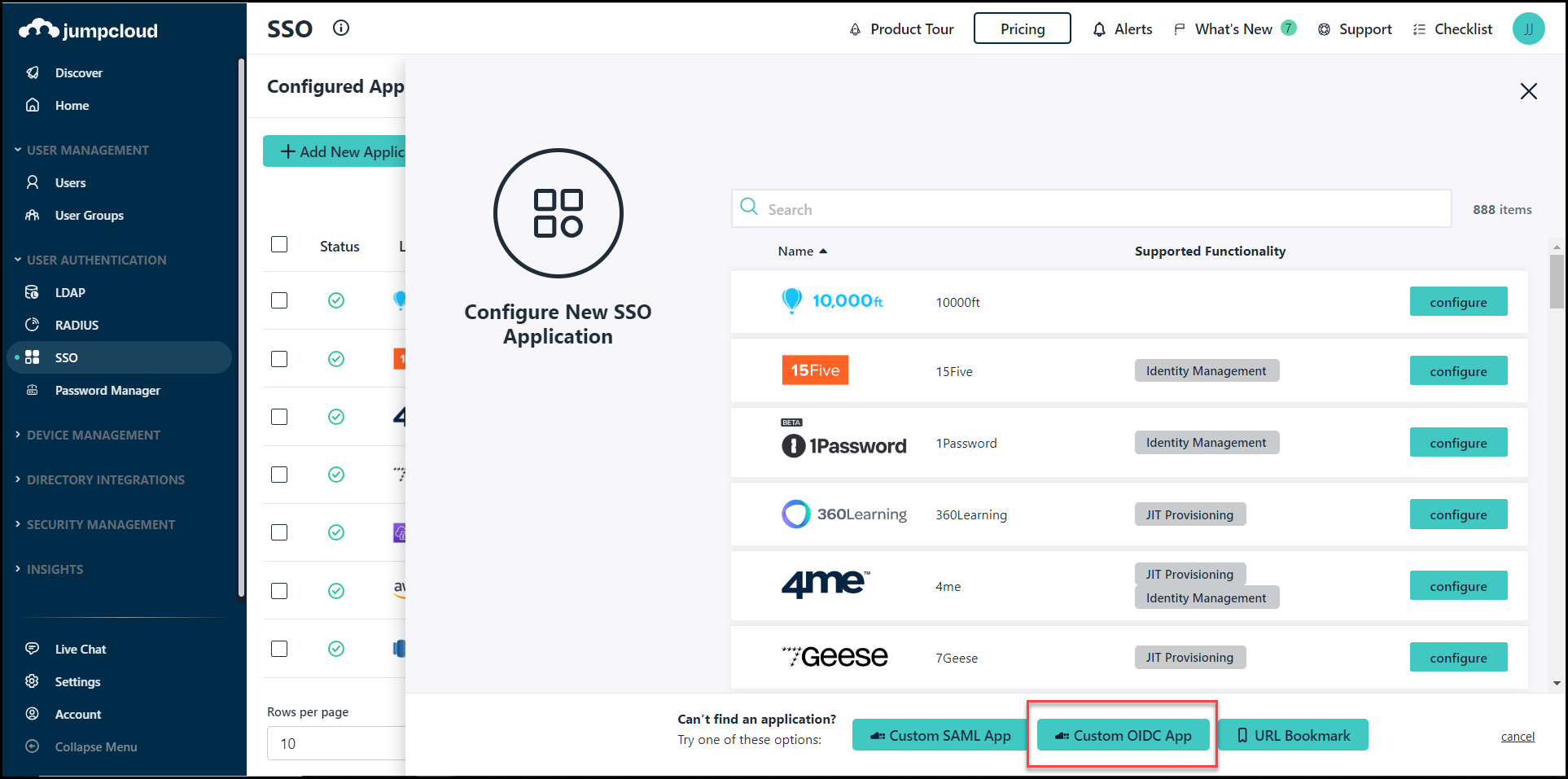 SSO with OIDC - JumpCloud