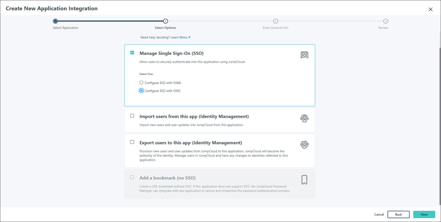 SSO with OIDC - JumpCloud