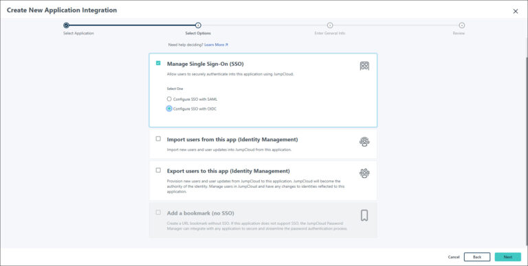 SSO with OIDC - JumpCloud