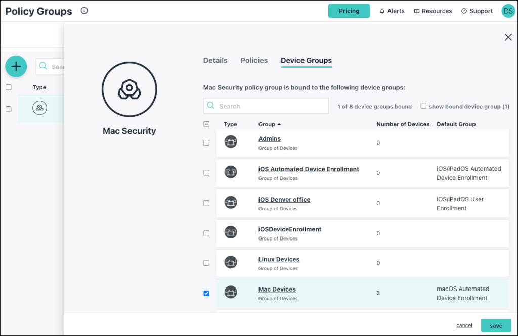 Create a Policy - JumpCloud