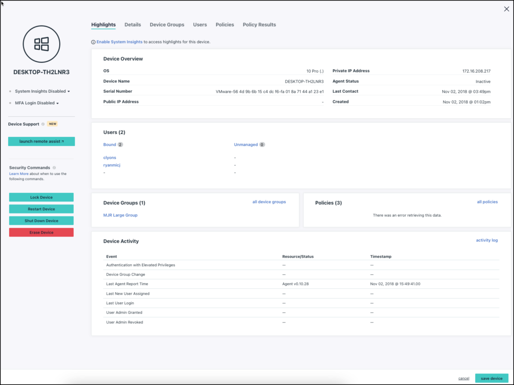 Add a Device - JumpCloud