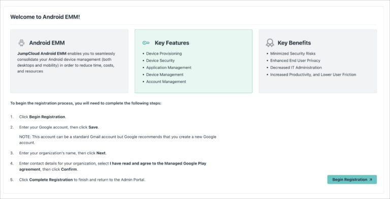 Set Up Android EMM - JumpCloud