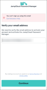 JumpCloud Password Manager Activation Help - JumpCloud