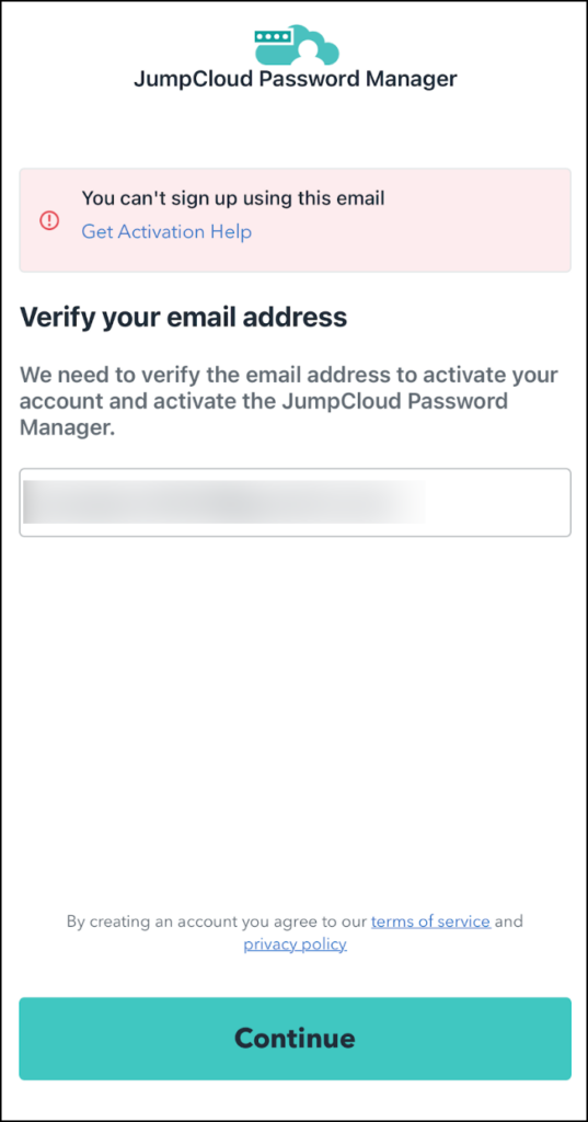 JumpCloud Password Manager Activation Help - JumpCloud