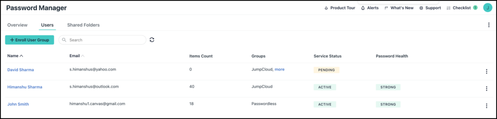 JumpCloud Password Manager for Admins - JumpCloud