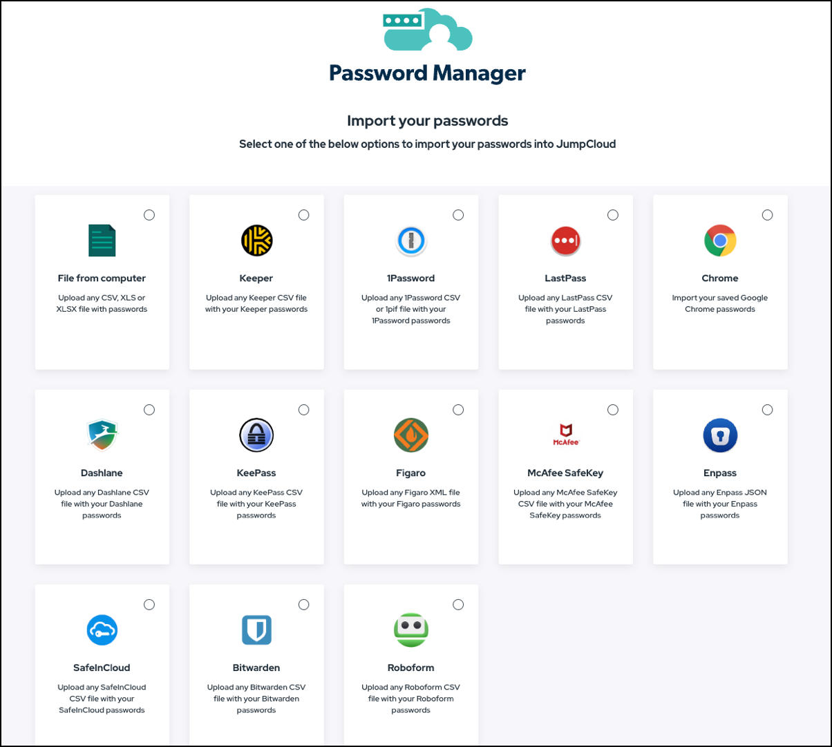 JumpCloud Password Manager Import Tool - JumpCloud