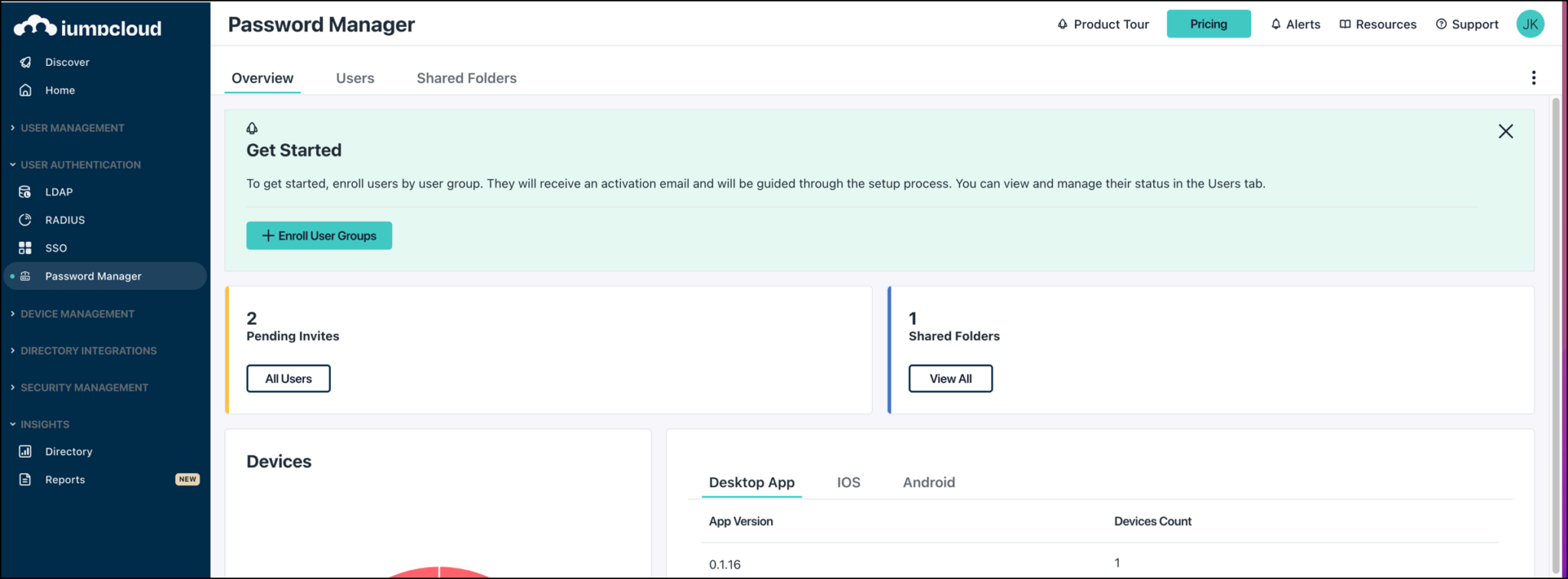 Enroll users in JumpCloud Password Manager: Admins - JumpCloud