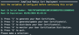 Configure EAP-TLS for RADIUS using Certificate Example Scripts - JumpCloud