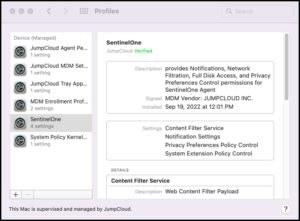 Install the SentinelOne Agent - JumpCloud