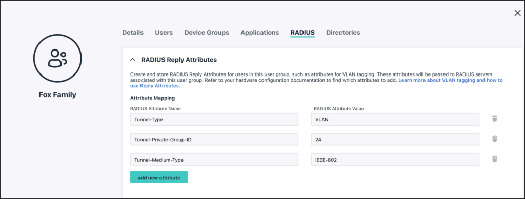 Configure Radius Reply Attributes For User Groups Jumpcloud
