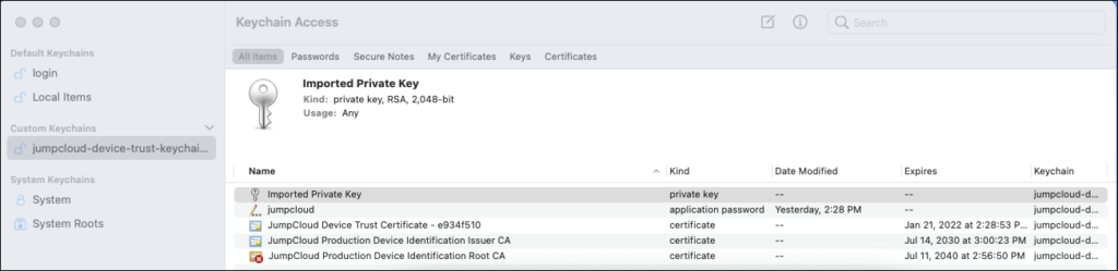 Understand Mac Keychain Access - JumpCloud