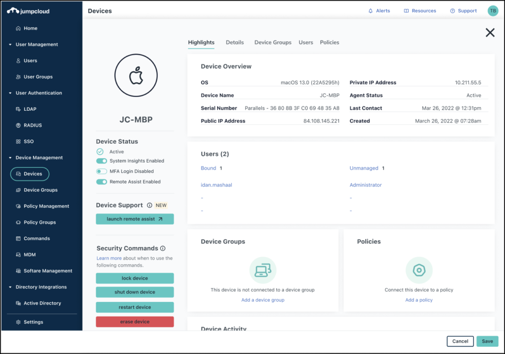 Get Started: Remote Assist - JumpCloud
