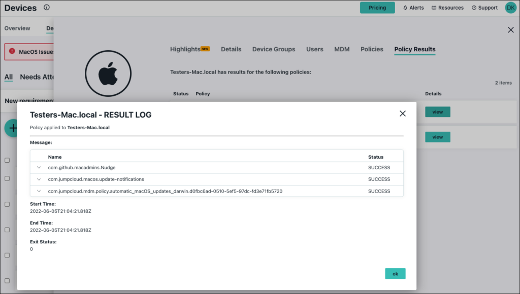 Create a MacOS Patch Policy - JumpCloud