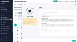Create a Mac or iOS Activation Lock Policy - JumpCloud