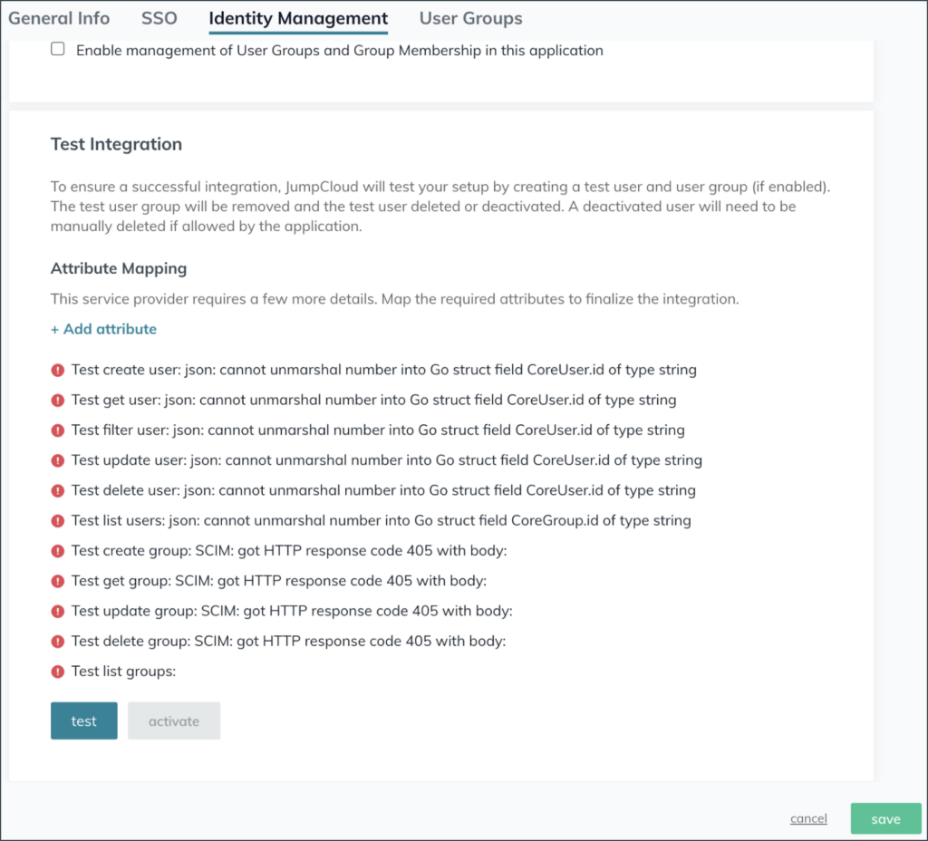 Troubleshoot Custom Scim Integrations Jumpcloud