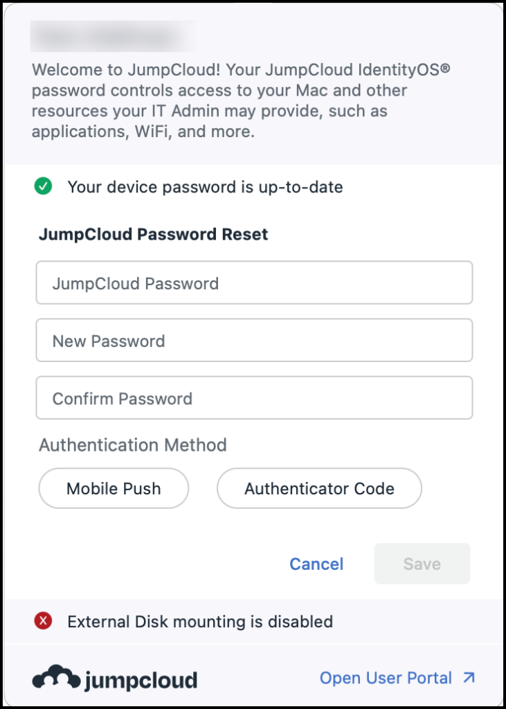Users: Change Your MacOS Password - JumpCloud