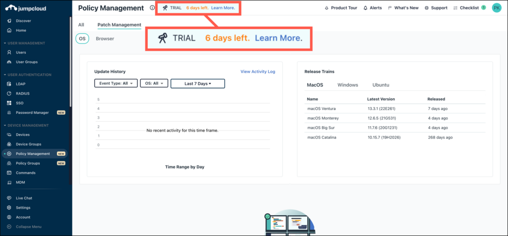 Get Started: Feature Trials - JumpCloud