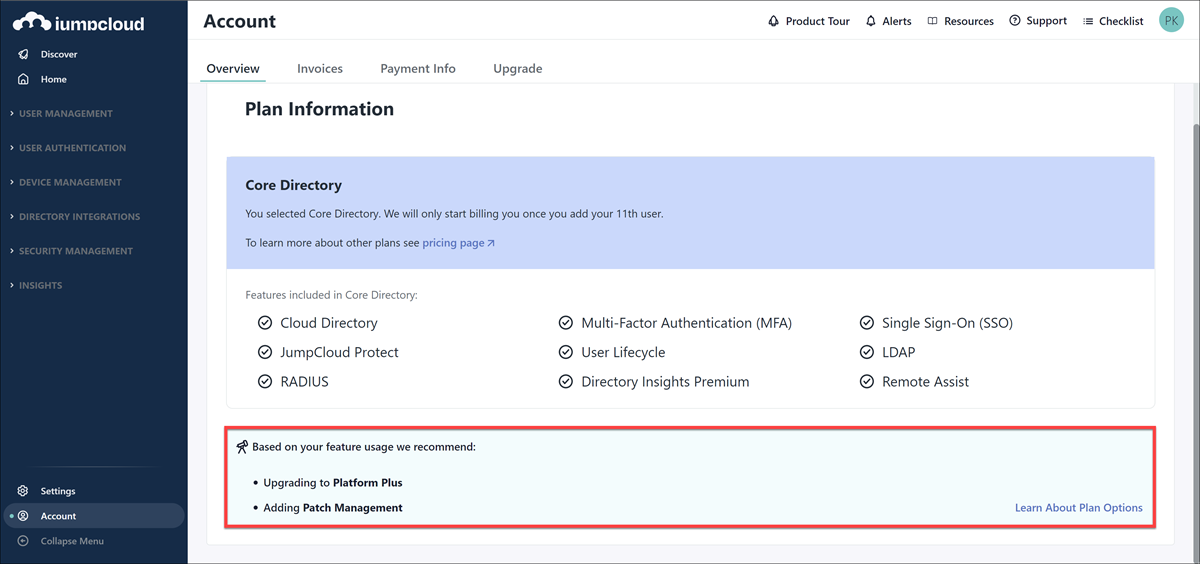 Get Started: Feature Trials - JumpCloud