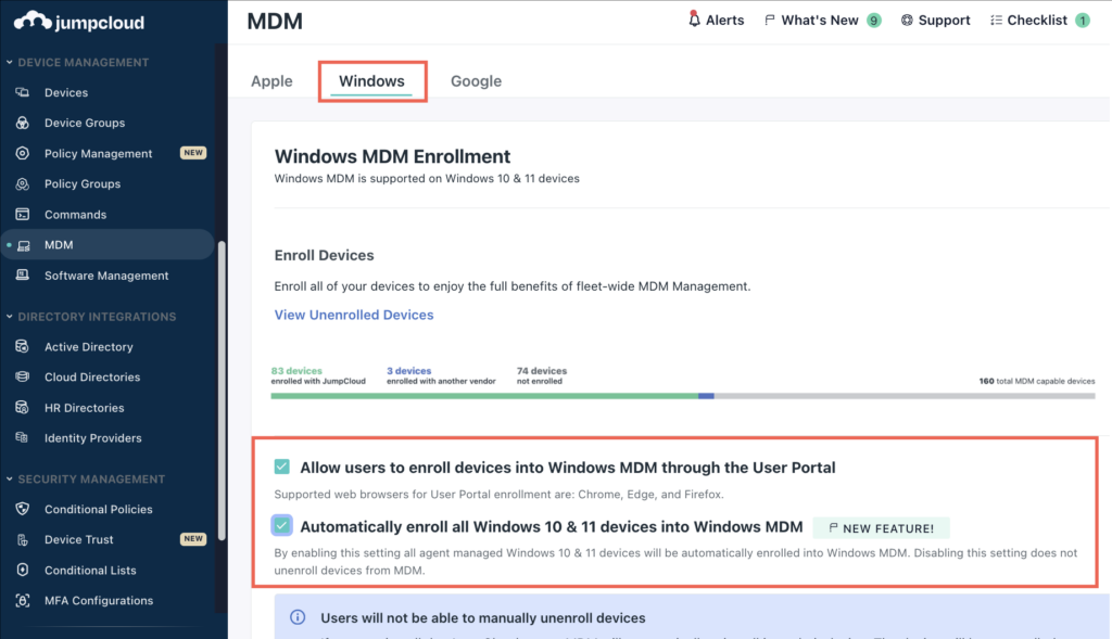 Get Started: Windows MDM - JumpCloud