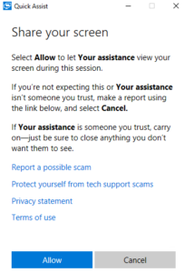 Windows 10 Quick Assist Command - JumpCloud