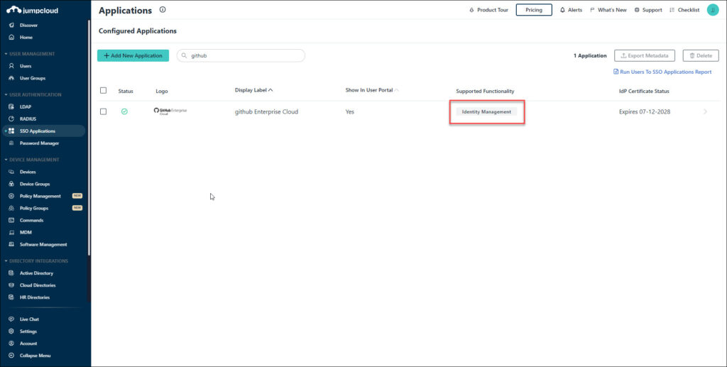 Get Started: SSO Applications - JumpCloud