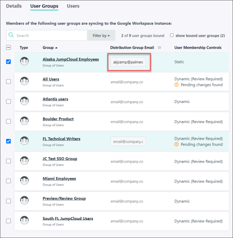 Configure the Google Workspace Integration - JumpCloud