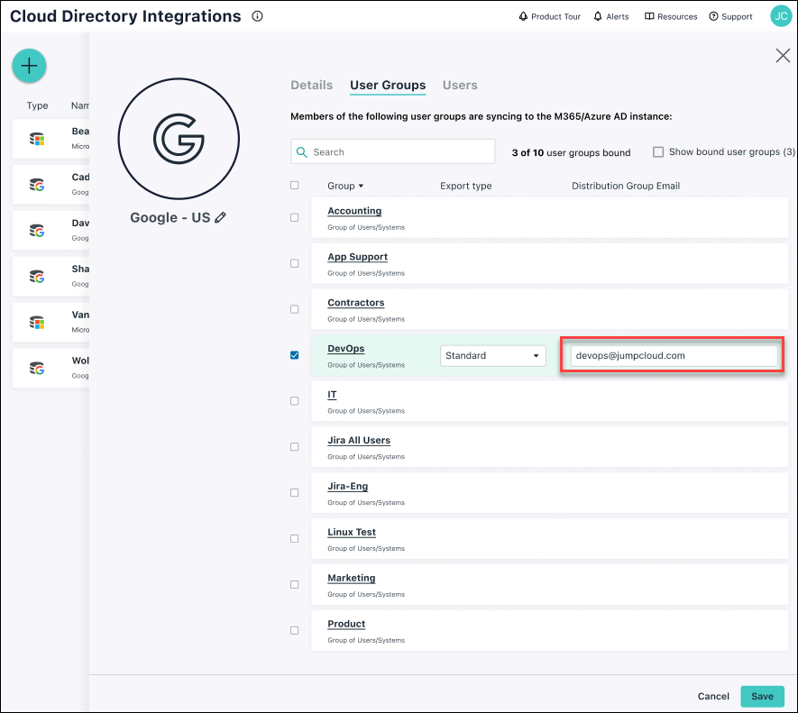 Google Workspace Integration Overview - JumpCloud