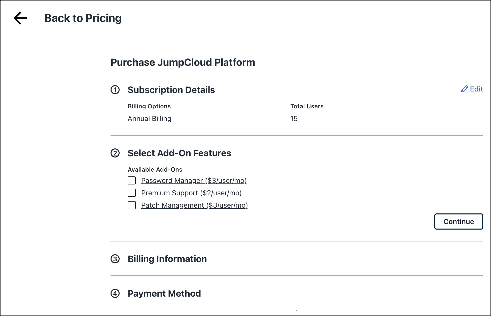 FAQ: Purchase in the Admin Portal - JumpCloud