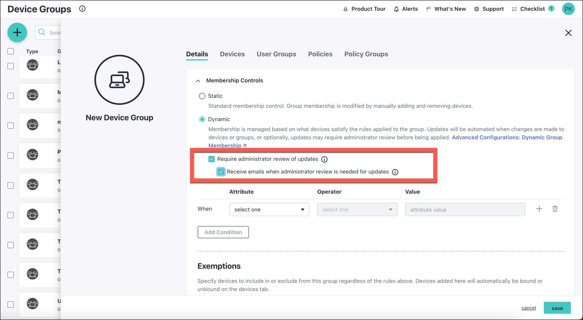 How to Configure Dynamic Device Groups
