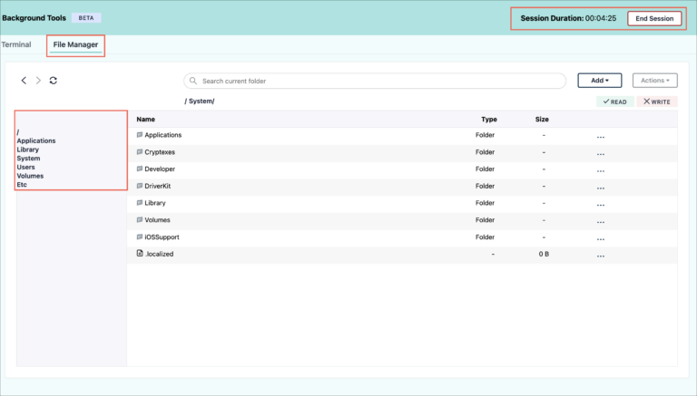 Get Started: Background Tools and Remote File Manager - JumpCloud