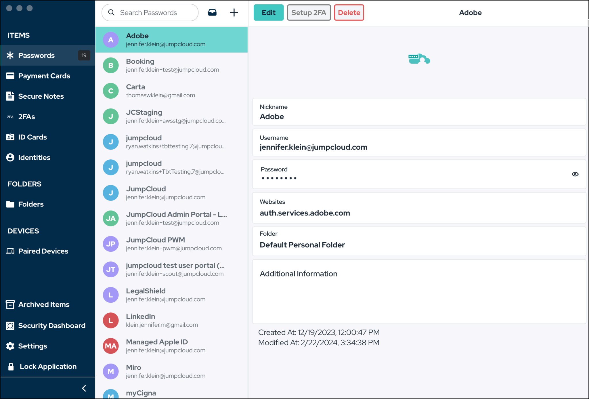 JumpCloud Password Manager Desktop App - JumpCloud