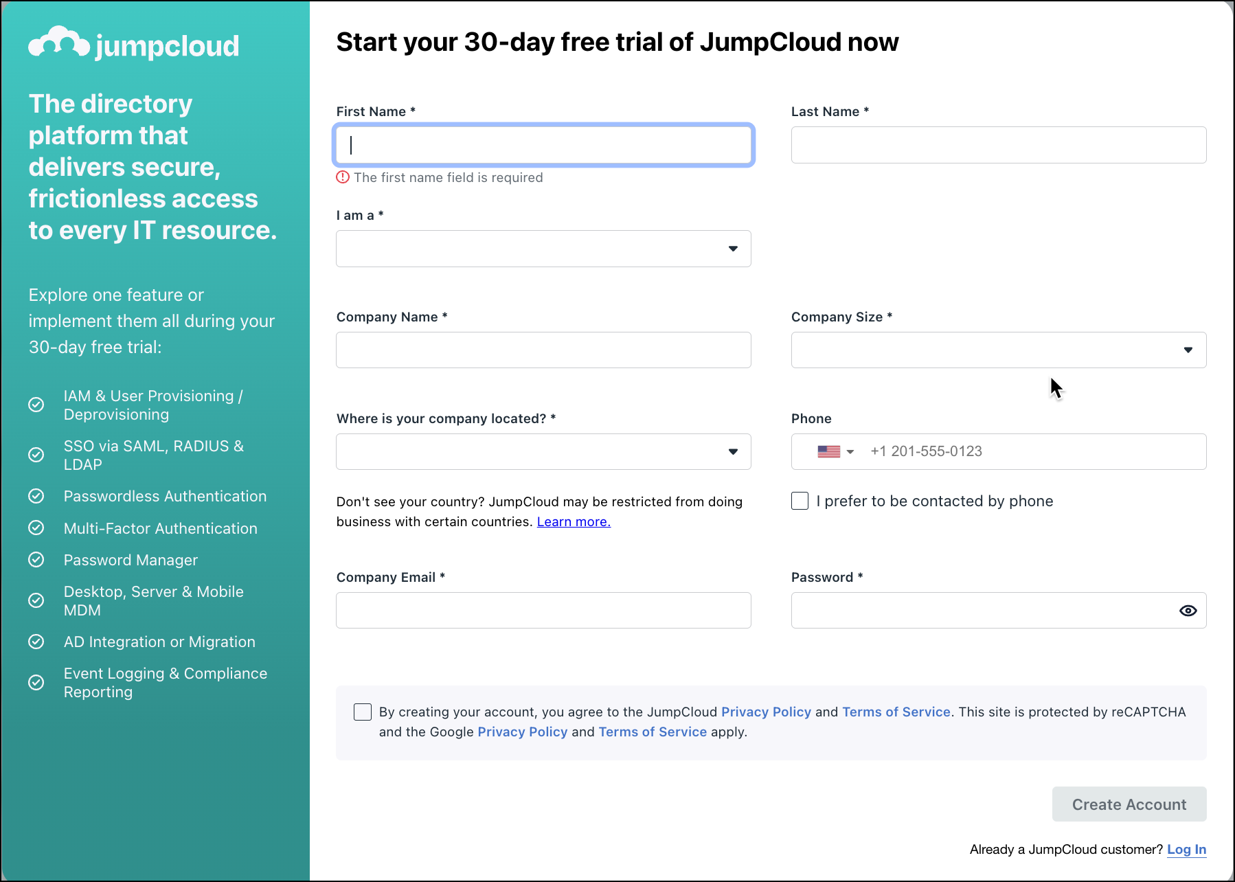 Sign Up for a JumpCloud Account - JumpCloud