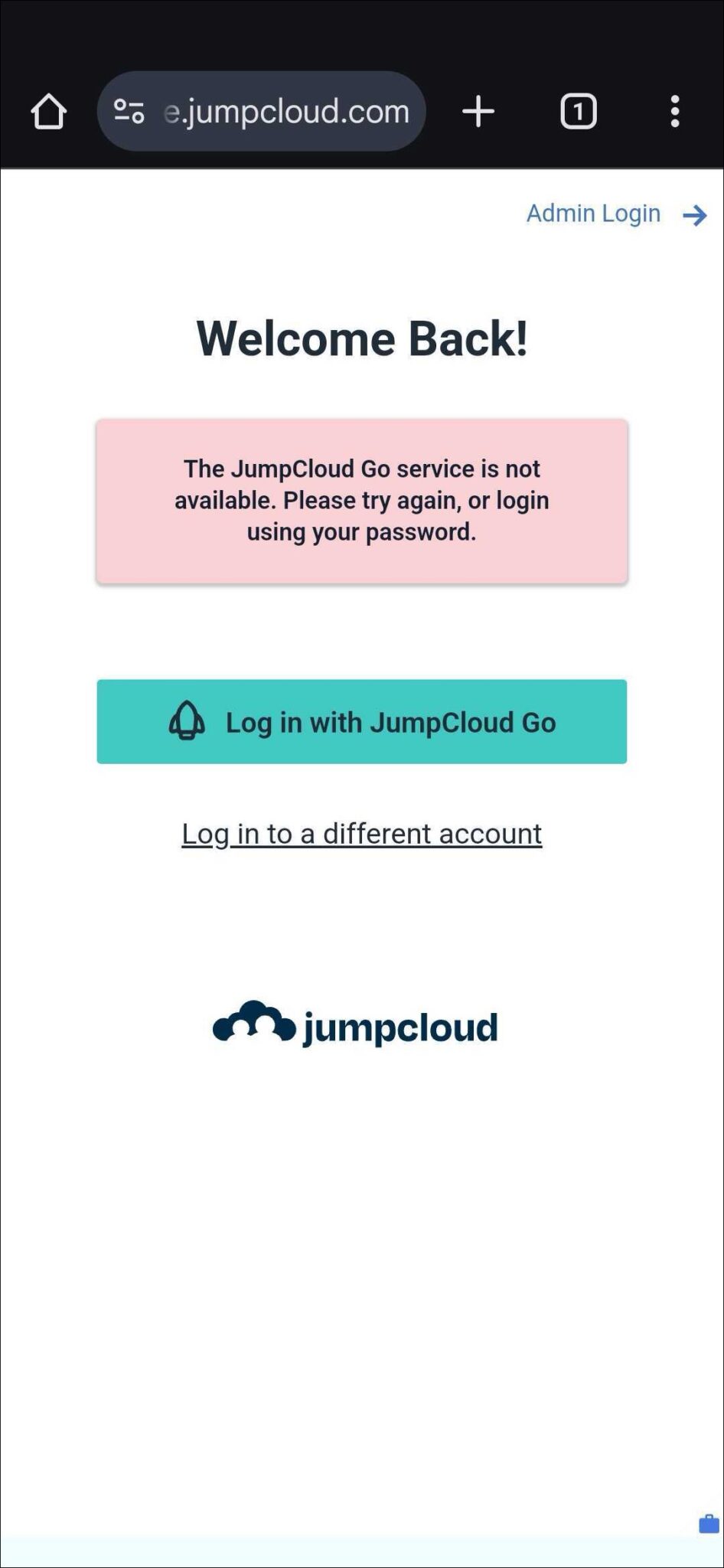 Troubleshoot: JumpCloud Go - JumpCloud