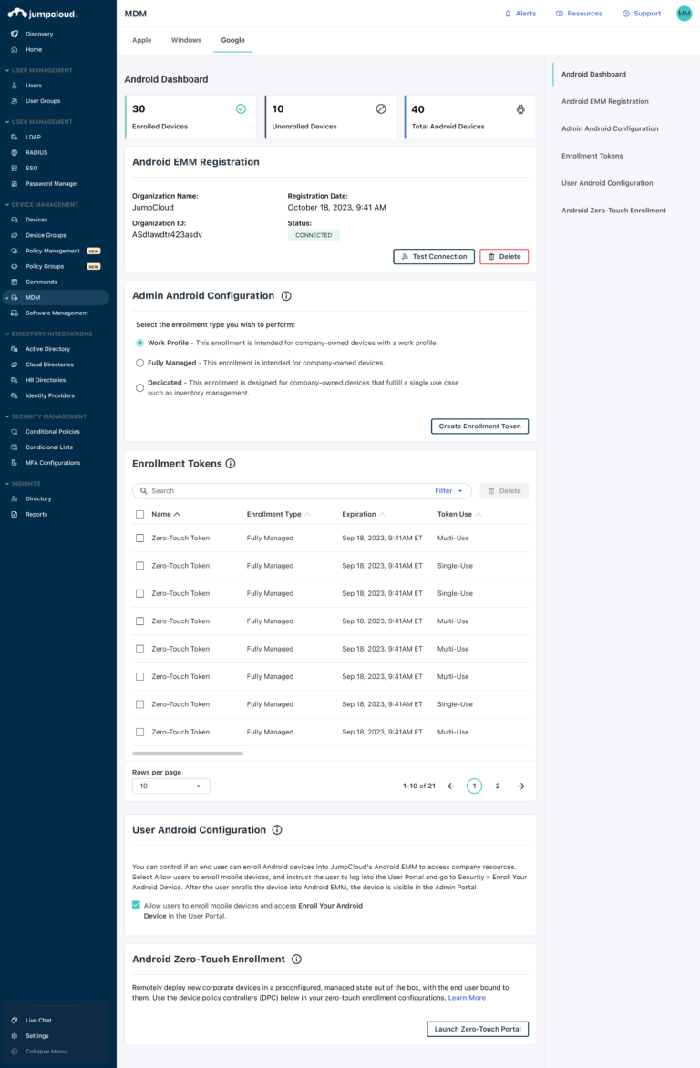 JumpCloud Supports Android EMM - JumpCloud