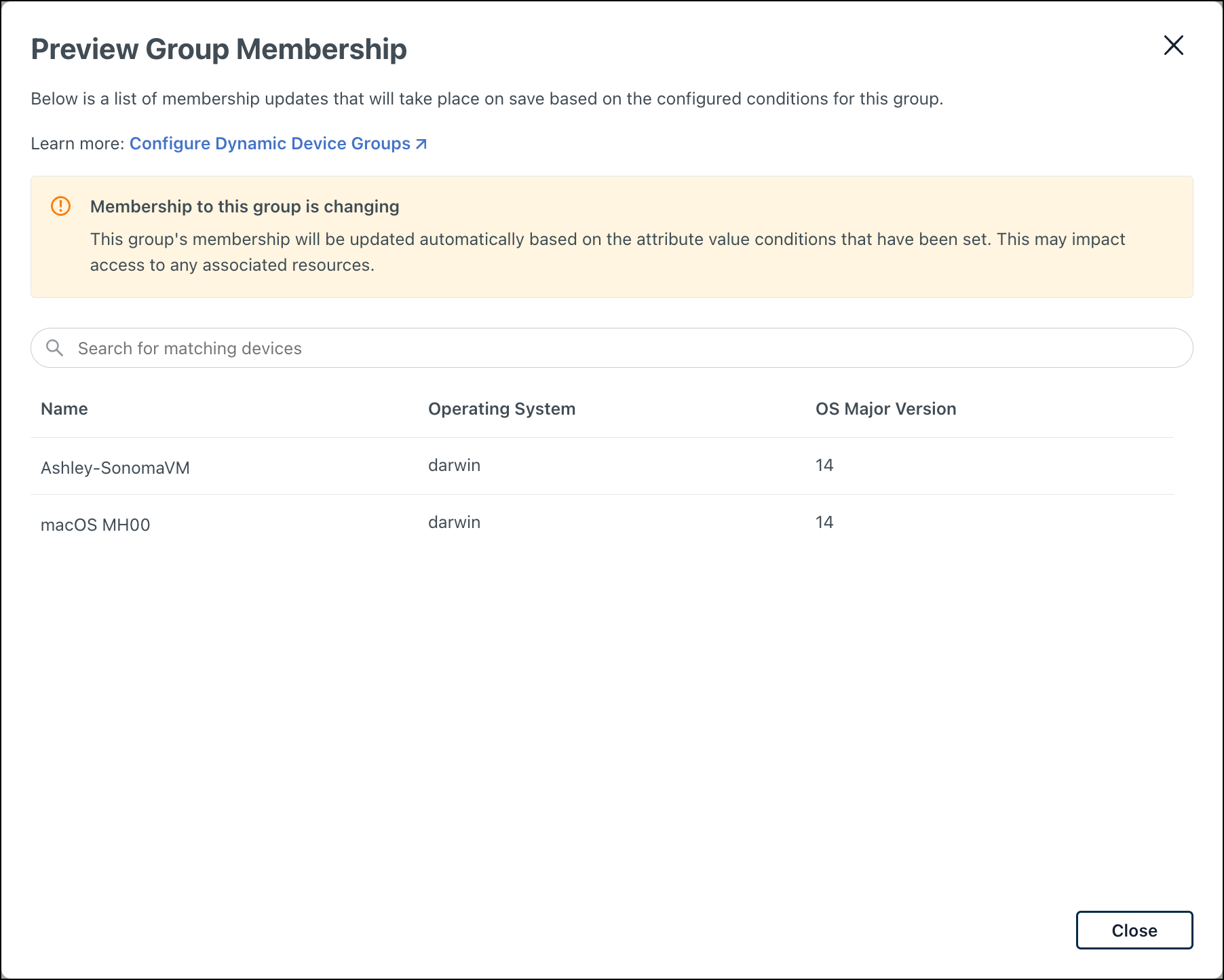 How to Configure Dynamic Device Groups