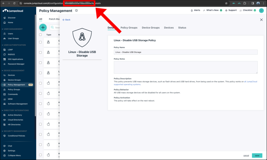 Retrieve Object IDs from the Admin Portal - JumpCloud