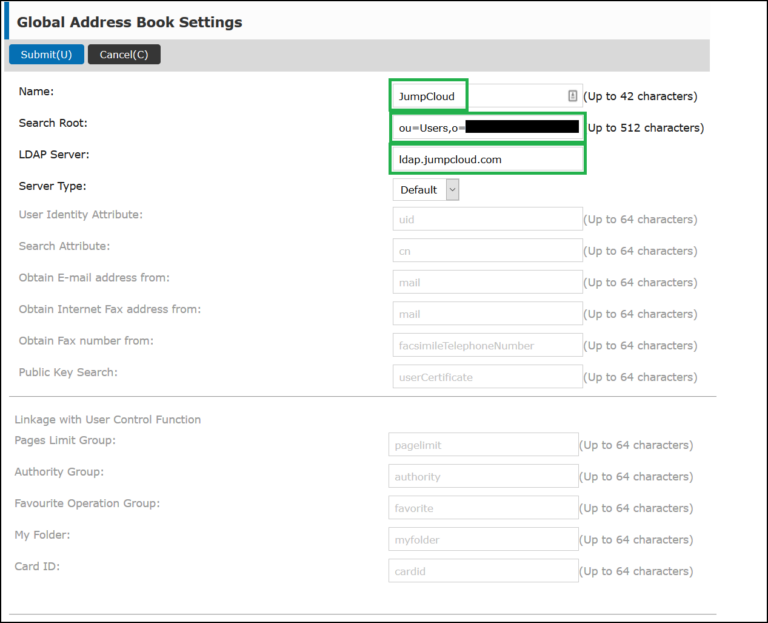 Configure Sharp Printers to Use Cloud LDAP - JumpCloud