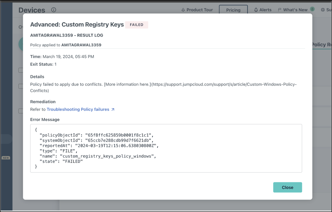 Windows Policy Conflicts - JumpCloud