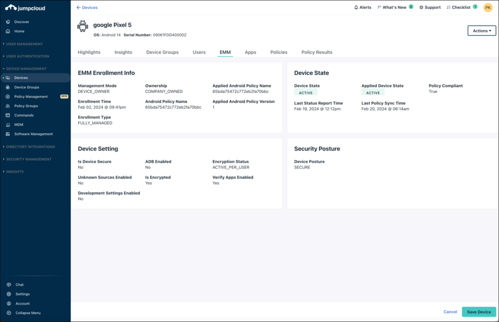 Add and Manage Android Devices - JumpCloud