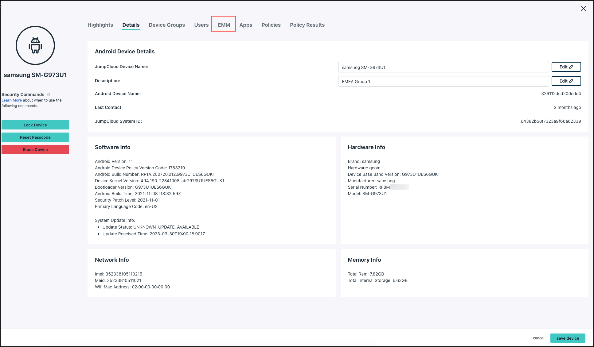 Improved Device Experience - JumpCloud