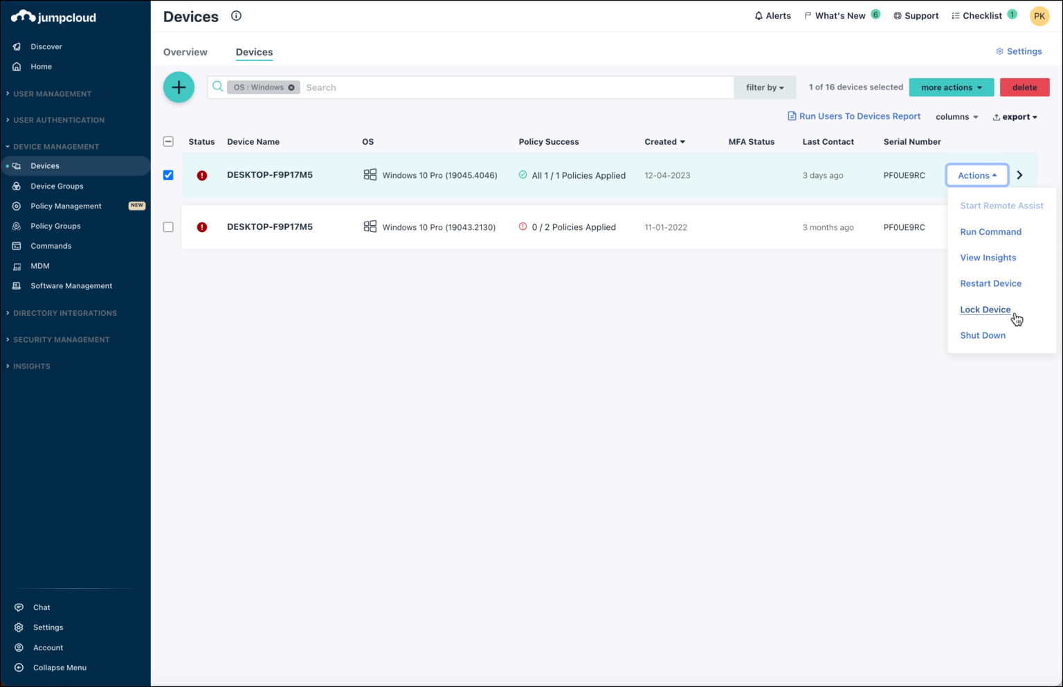 Use Windows and Linux Security Commands - JumpCloud
