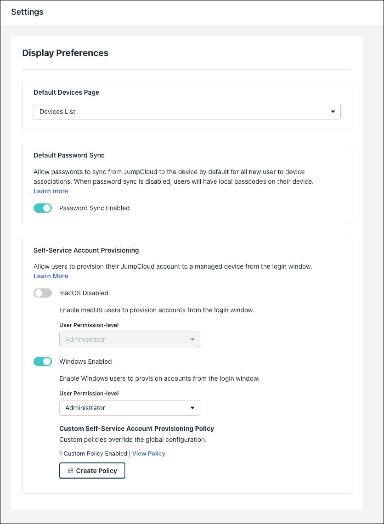 Provision New Users on Device Login - JumpCloud