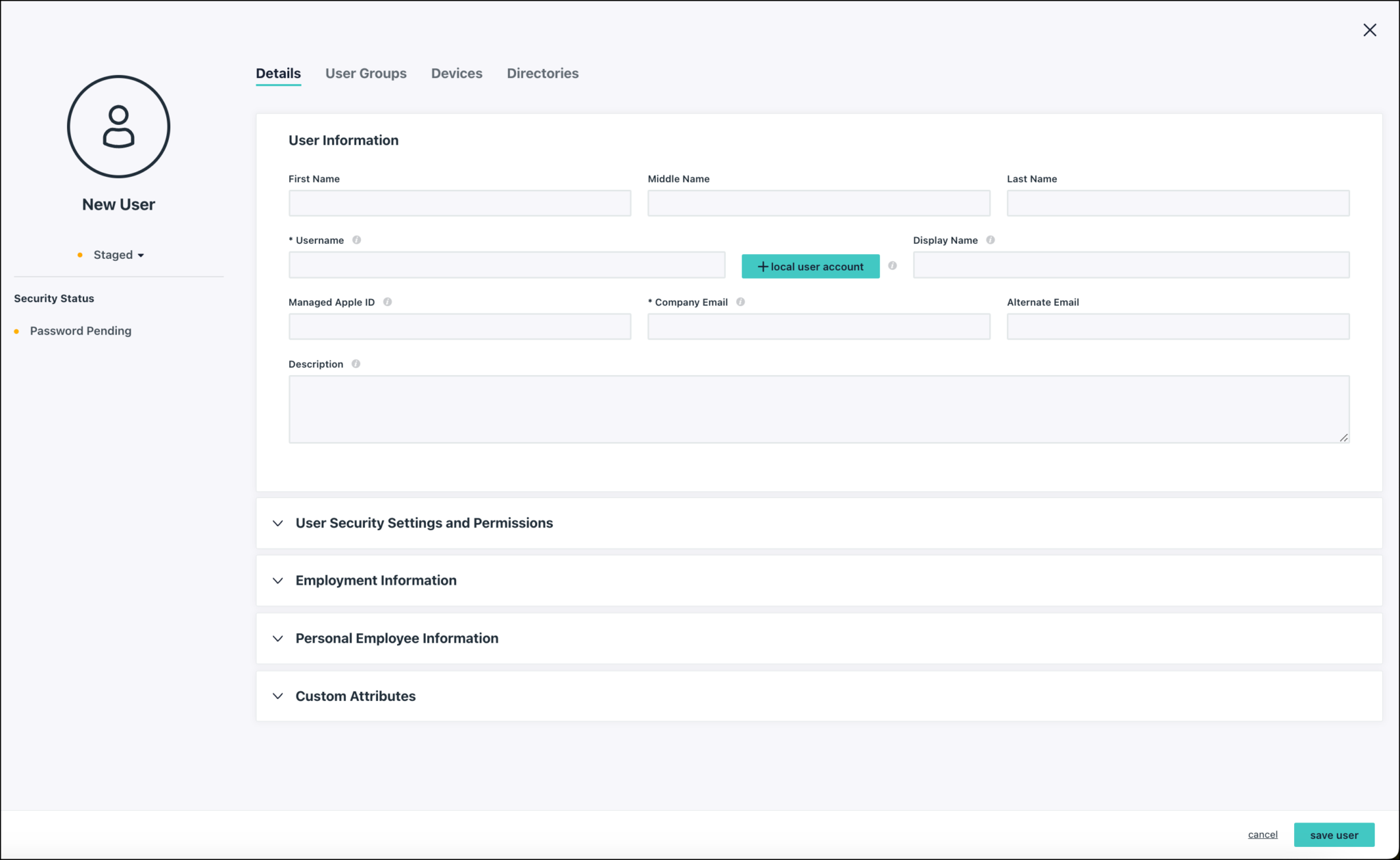 Add Users to the Admin Portal - JumpCloud