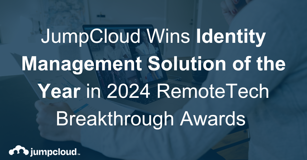 JumpCloud Wins Identity Management Solution of the Year