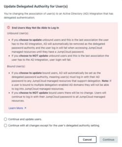 ADI: Use AD Delegated Authentication - JumpCloud