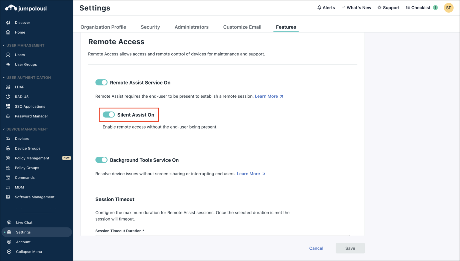 Get Started: Remote Assist - JumpCloud