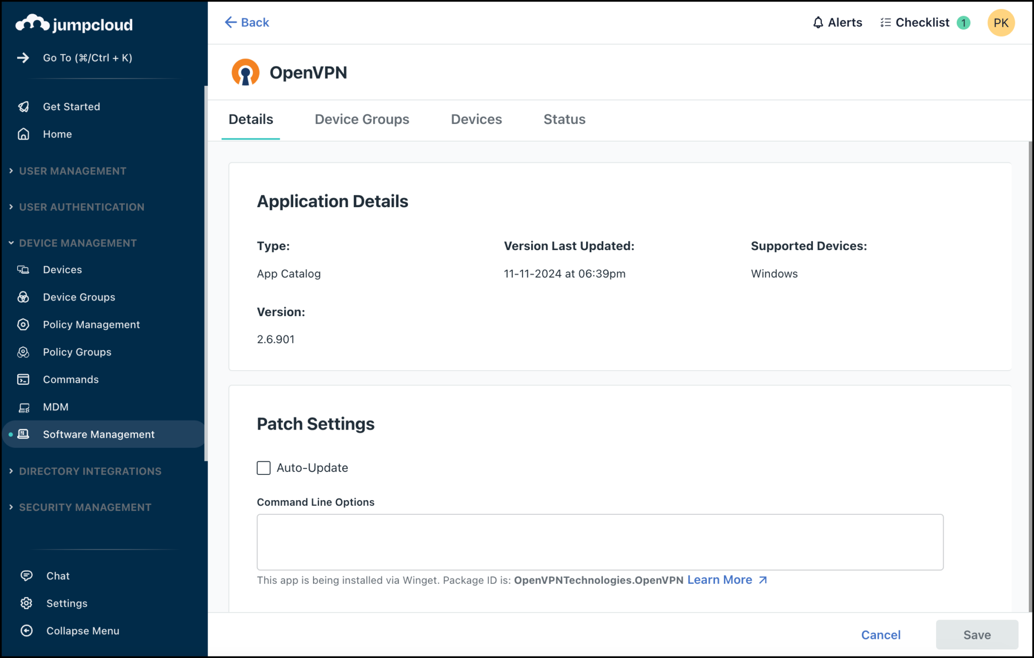 Use the JumpCloud App Catalog for Windows - JumpCloud