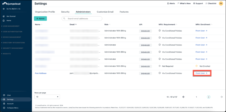 Secure Admin Portal Logins with Advanced MFA Options - JumpCloud