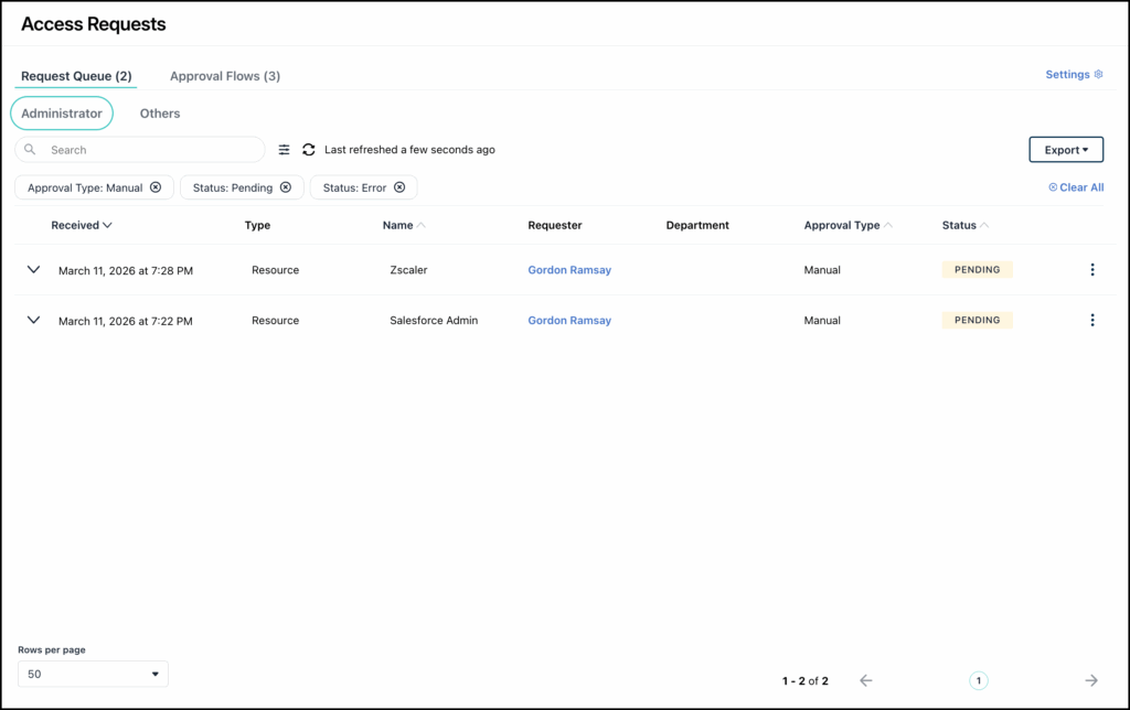 Manage Requests Queue - JumpCloud